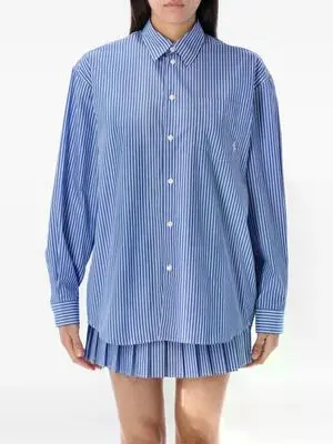 SPORTY & RICH Cotton Striped Shirt