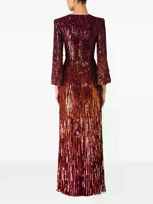 Jenny Packham Cosmos Maxi Dress - Red