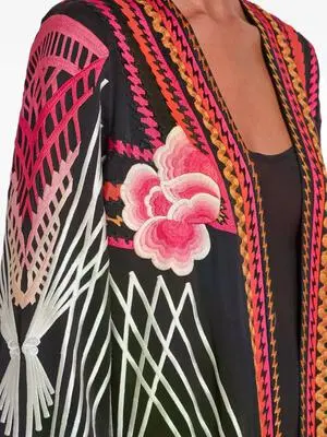 TEMPERLEY LONDON Romina Embroidered Coat - Black