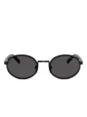Prada Logo-engraved Sunglasses - Black