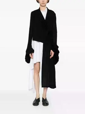 Yohji Yamamoto Balloon-sleeves Wrap Blazer