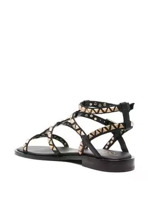Ash Pandora Studded Sandals - Black