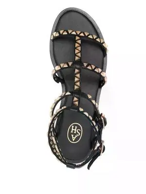 Ash Pandora Studded Sandals - Black