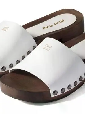 Miu Miu Patent-leather Clogs