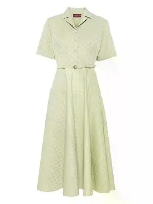 Gucci Gg-jacquard Midi Shirt Dress