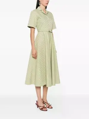 Gucci Gg-jacquard Midi Shirt Dress