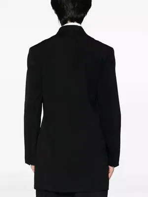 Yohji Yamamoto Wool Gabardine Blazer - Black