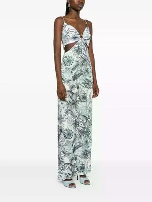Just Cavalli Raso Vi Strange Jungle Maxi Dress