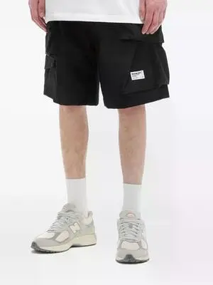 MUSIUM DIV. Logo-embroidered Bermuda Shorts - Black