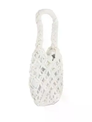 Comme Des Garçons Knotted Shoulder Bag - White