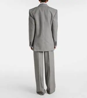 Saint Laurent Double-breasted Wool Twill Blazer