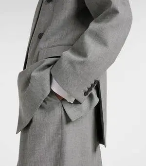 Saint Laurent Double-breasted Wool Twill Blazer