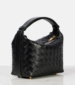 Bottega Veneta Wallace Mini Intrecciato Leather Shoulder Bag