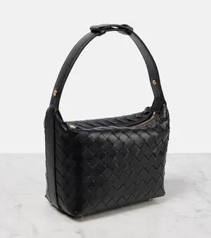 Bottega Veneta Wallace Mini Intrecciato Leather Shoulder Bag