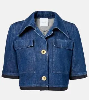 PATOU Cropped Denim Jacket