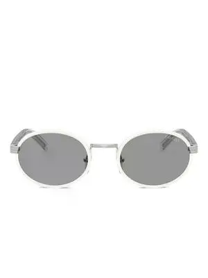 Prada Logo-engraved Sunglasses - White