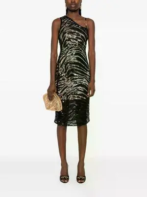 Just Cavalli Paillette-embellished Midi Dress