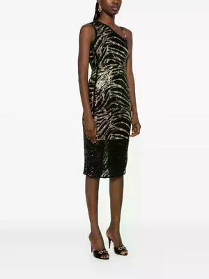 Just Cavalli Paillette-embellished Midi Dress