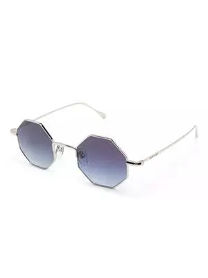 Gucci Geometric Frame Sunglasses - Silver