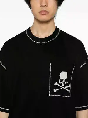 MASTERMIND WORLD Cross-stitch T-shirt - Black
