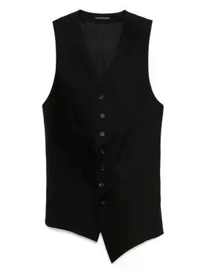 Yohji Yamamoto Button Detailed Vests For Men