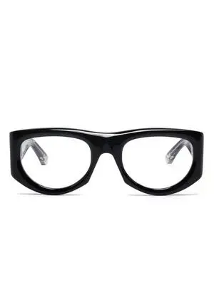Gucci Full Rim Geometric Frame Eyeglasses - Black