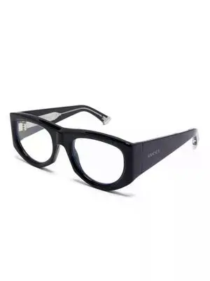 Gucci Full Rim Geometric Frame Eyeglasses