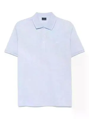 Paul & Shark Logo-patch Polo Shirt - Blue