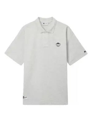CHOCOOLATE X Russell Athletic Logo-patch Polo Shirt - Grey
