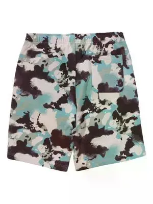 A BATHING APE Shark Camouflage Shorts - Blue