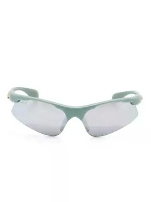 Gucci Logo Lettering Sunglasses - Green