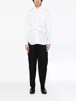 Yohji Yamamoto Wool Gabardine Trousers - Black
