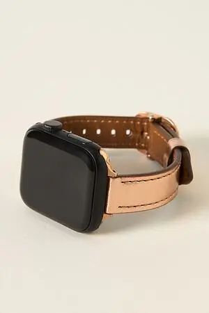 POSH TECH Carmen Skinny Leather Apple Watch Band Rose