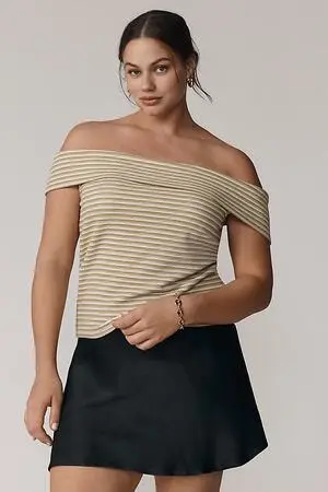 MON RENN Off-the-shoulder Top