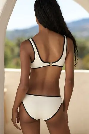Seafolly Ring-front Tank Bikini Top - Cream