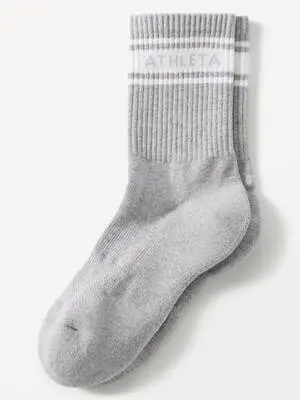 Athleta Everyday Crew Socks - Grey