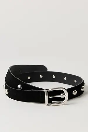 Free People Rhodes Suede Belt - Black