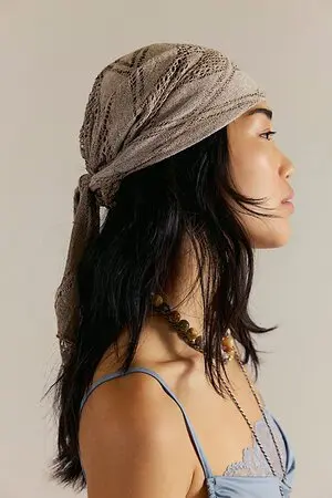 Free People Mellody Hair Scarf - Latte