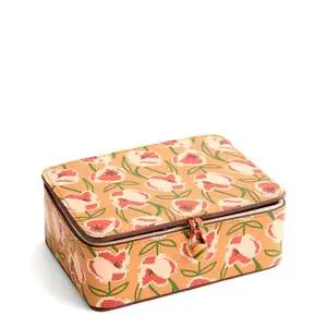 VERA BRADLEY Jewelry Hard Case In Curly Tulips - Red/pink