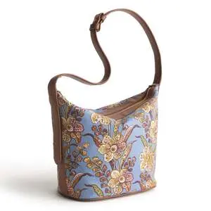 VERA BRADLEY Astoria Begonia Fields Shoulder Bag - Blue