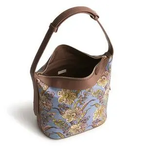 VERA BRADLEY Astoria Begonia Fields Shoulder Bag - Blue