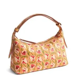 VERA BRADLEY Roxbury Crescent Printed Shoulder Bag - Red