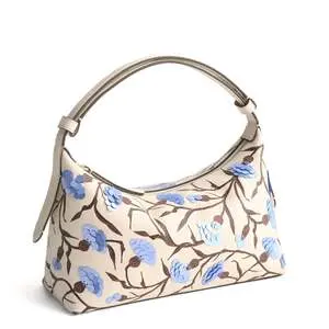 VERA BRADLEY Roxbury Crescent Shoulder Bag - Blue