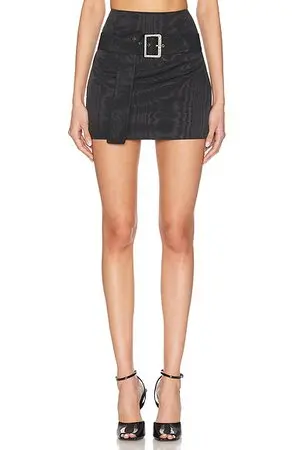 WIEDERHOEFT Belted Mini Skirt