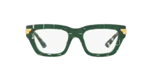 Bottega Veneta Rectangle Eyeglasses - Green