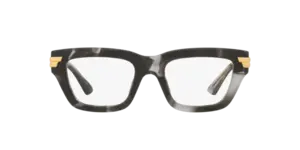 Bottega Veneta Rectangle Eyeglasses - Tortoise