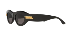 Bottega Veneta Bv1322s Round Sunglasses - Black
