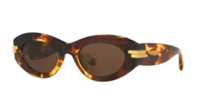 Bottega Veneta Bottega Veneta BV1322S Round Sunglasses Écaille De Tortue