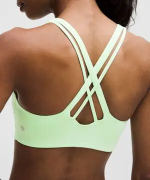 Lululemon Energy Bra Medium Support, B-d Cups - Citra Lime