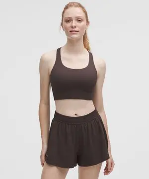 Lululemon Energy Longline Bra Medium Support, B-d Cups Sequoia